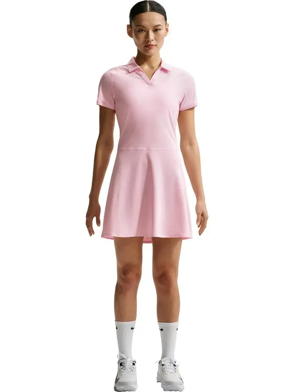 Nike Victory Dri-fit Golf Polo Dress - Pink