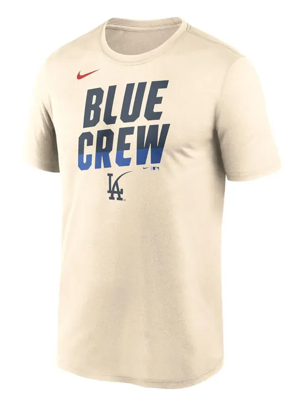 Nike Los Angeles Dodgers City Connect Team Phrase Script Dri-fit Mlb T-shirt - Brown