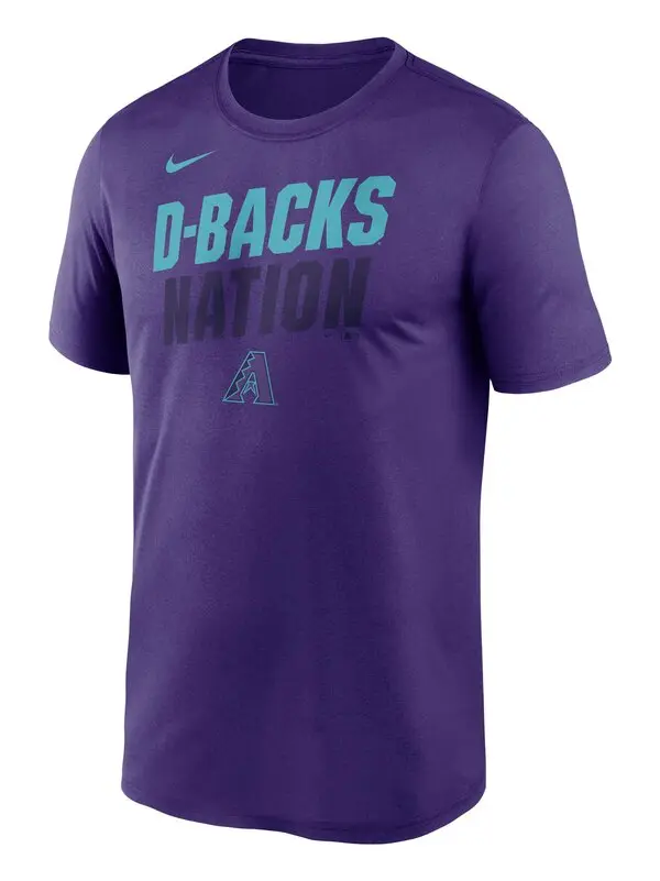 Nike Arizona Diamondbacks City Connect Team Phrase Script T-shirt - Purple