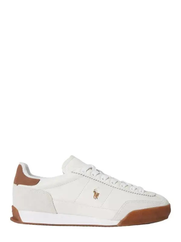 Polo Ralph Lauren Hester Lace-up Leather Sneakers - Neutrals
