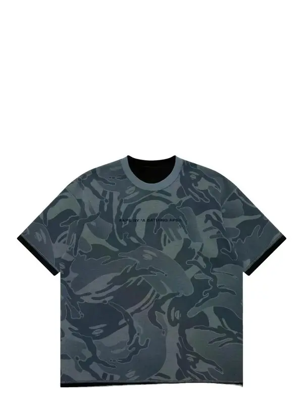 AAPE BY *A BATHING APE Reversible Camo-print T-shirt - Blue