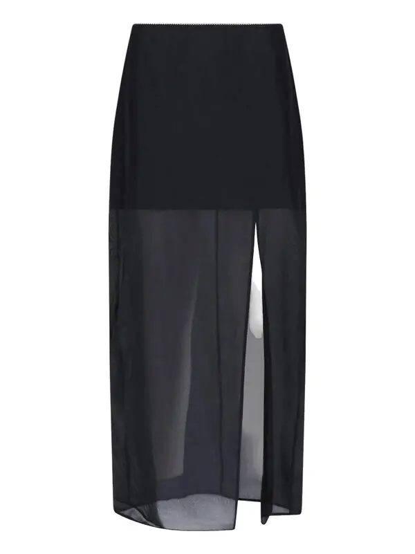 Filippa K Midi Slip Skirt - Black