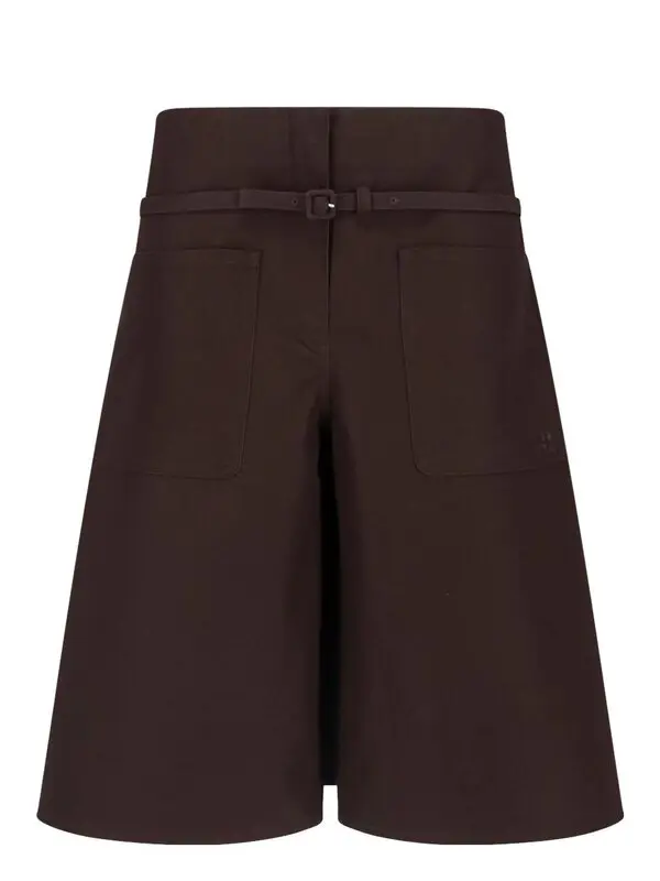 COURREGES Buckle Bermuda - Brown