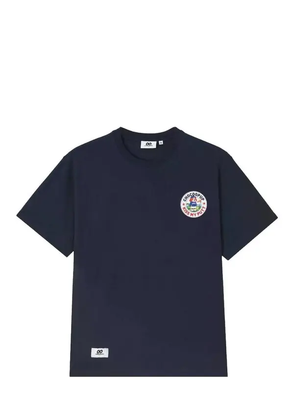 CHOCOOLATE Logo-patch T-shirt - Blue