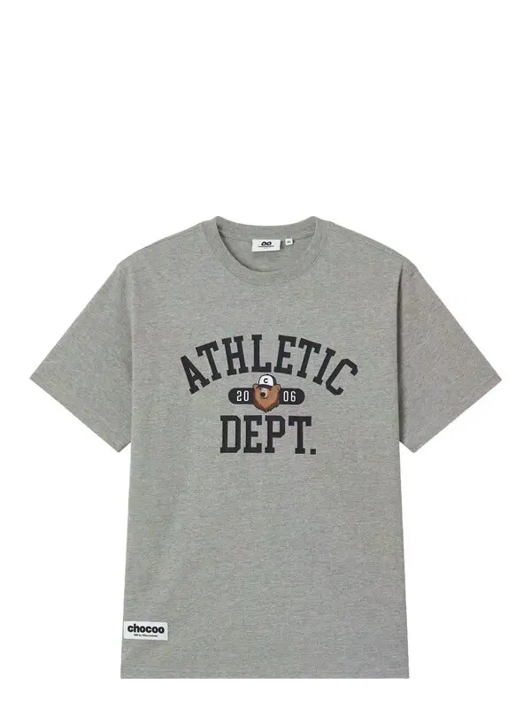 CHOCOOLATE Graphic-print Crew-neck T-shirt - Grey