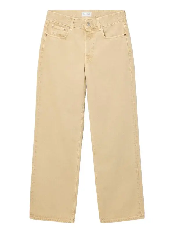 HOUSE OF DAGMAR Cropped Straight-leg Denim - Beige