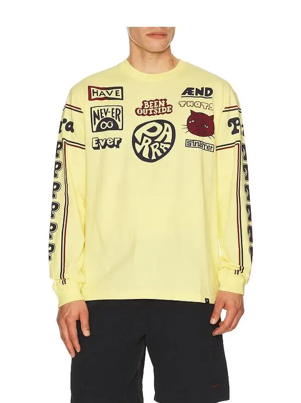 PARRA Never Sinister Long Sleeve T-shirt - Yellow