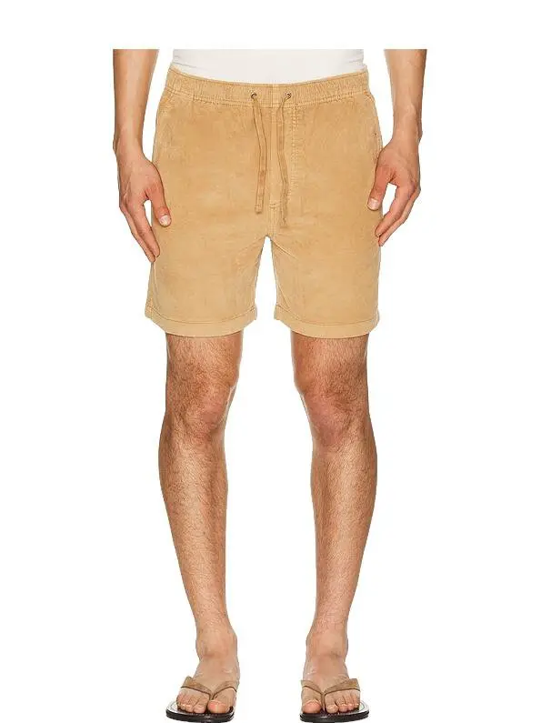 Faherty Brand Essential Corduroy Shorts - Dark Sand
