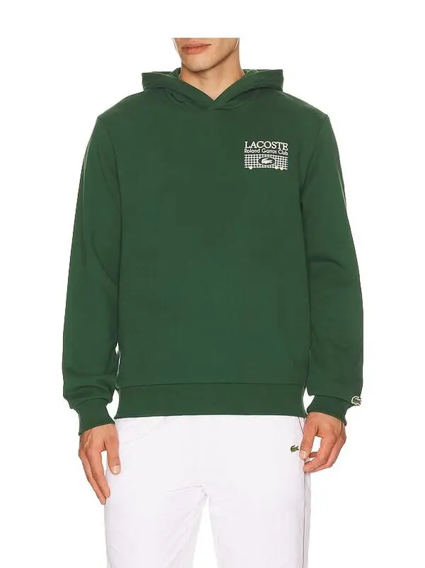 Lacoste Sweatshirt With Printed And Embroidered Accents - Vert