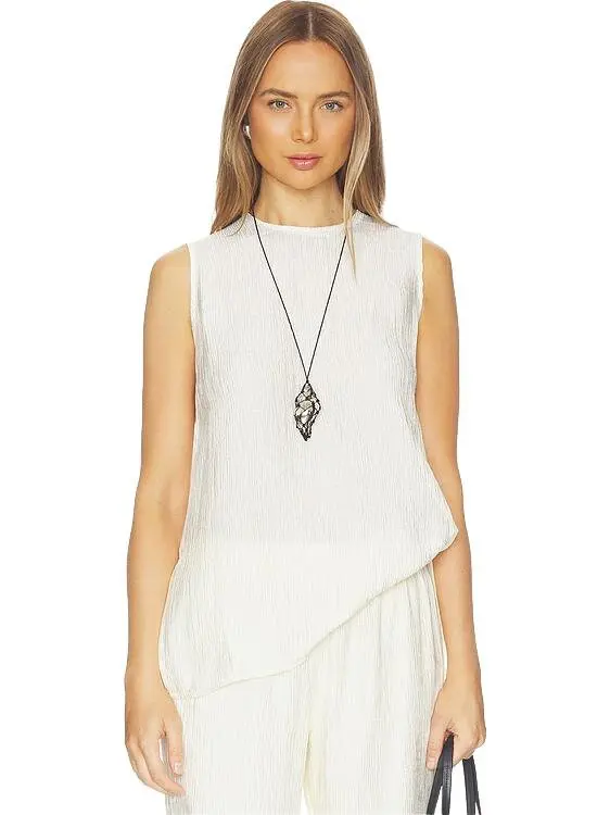 ANINE BING Malia Top - Cream