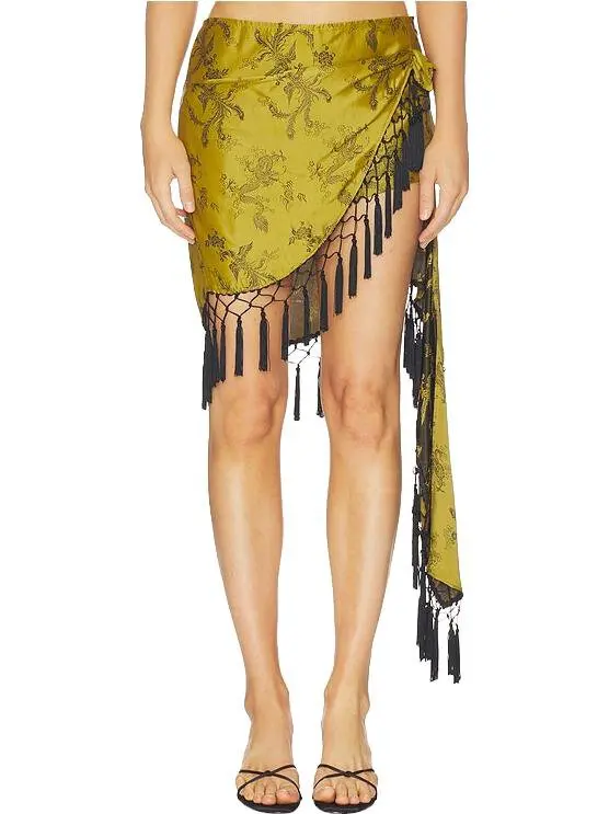 KIM SHUI Andrea Asymmetrical Skirt - Yellow