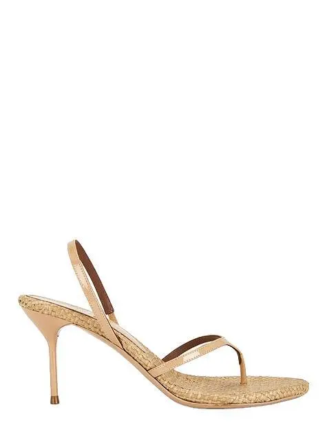 Paris Texas Lidia Thong Slingback Sandal 70 - Honey Naturale