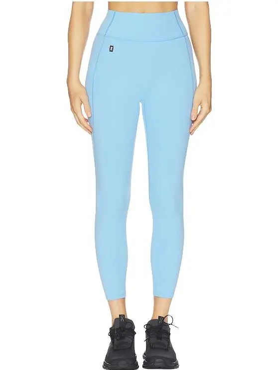 On Performance Legging 7/8 In Baby Blue - Gourami
