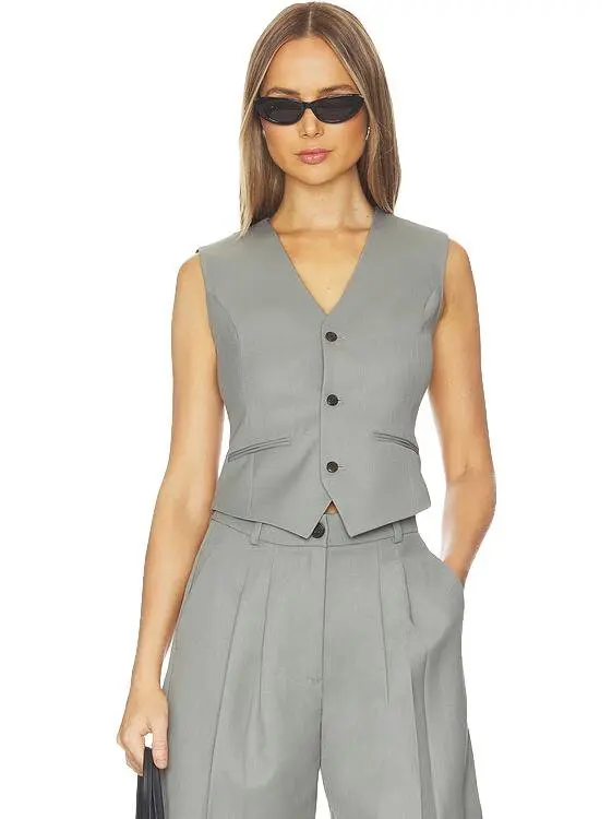 ANINE BING Mario Vest - Sage