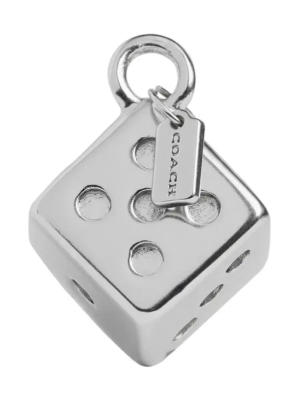 COACH Dice Shoelace Charm - Silver/silver