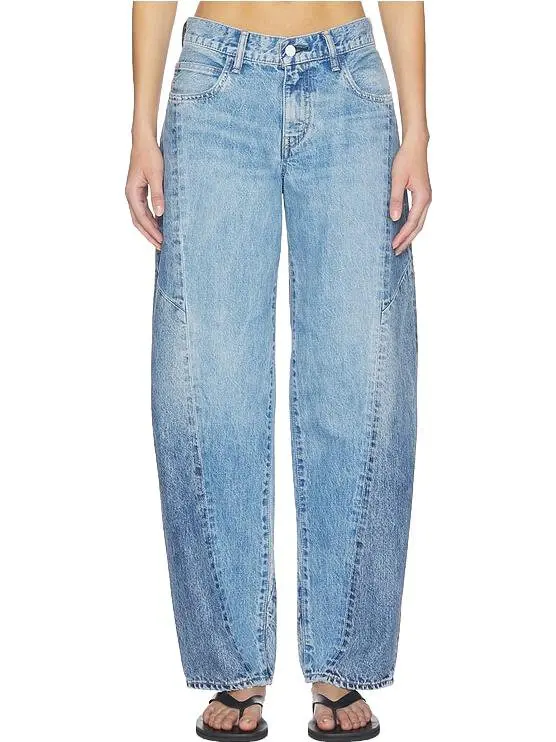 Moussy Vintage Micco Remake Tapered Jeans - Light Blue