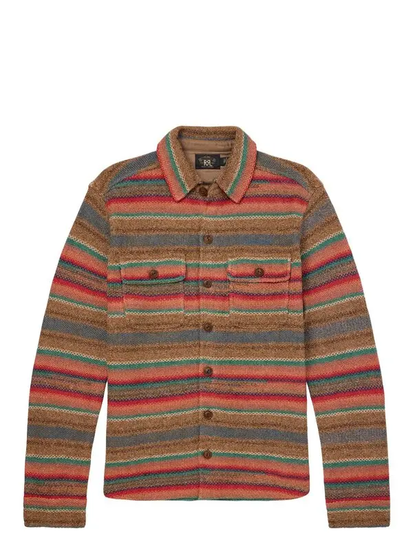 Ralph Lauren Matlock Striped Linen And Silk-blend Shirt - Multi