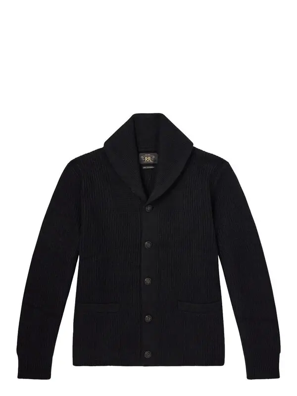 Ralph Lauren Shawl Collar Cashmere Cardigan - Black