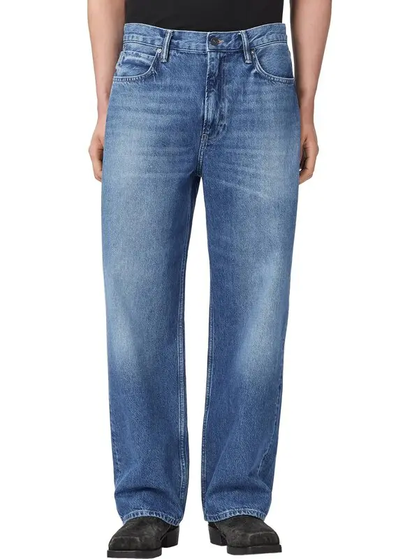 ALLSAINTS Mullen Straight Leg Loose Denim Jeans - Blue