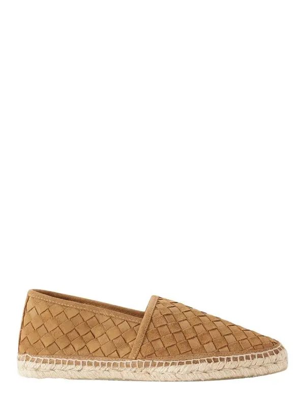 CastaÑer Porto Woven Suede Espadrilles - Brown