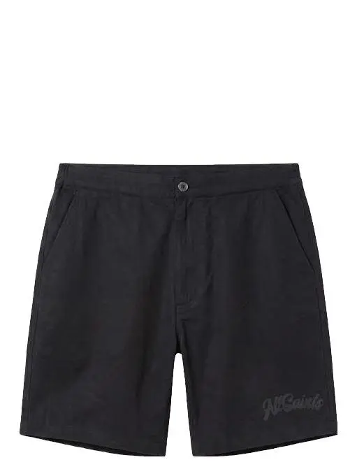 ALLSAINTS Circe Flat Front Shorts - Jet Black