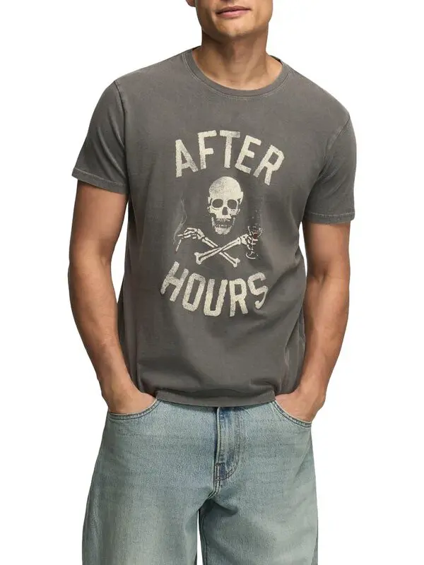 Lucky Brand After Hours Chicago Graphic T-shirt - Castlerock