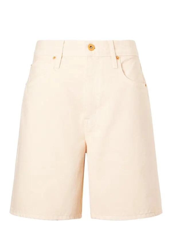 SLVRLAKE Square Cotton Shorts - Neutrals