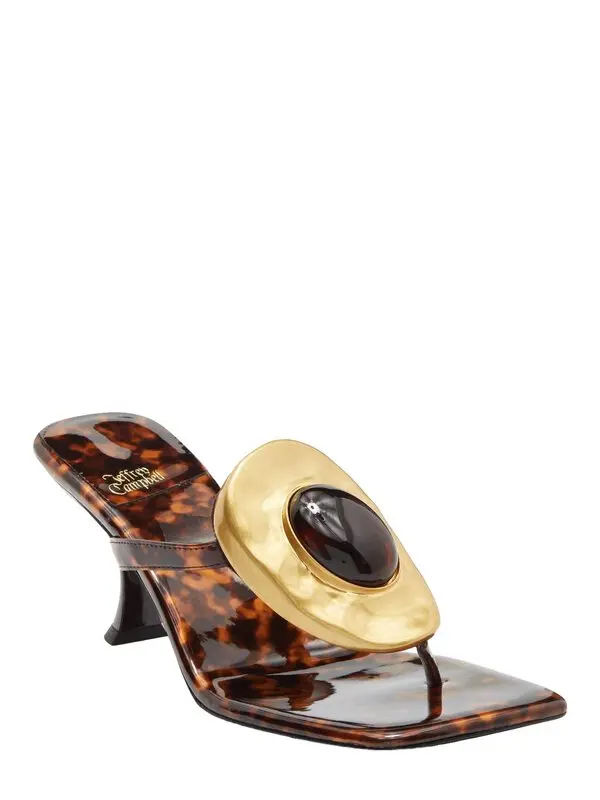 Jeffrey Campbell Bazaar Sandal - Tortoise Patent Gold