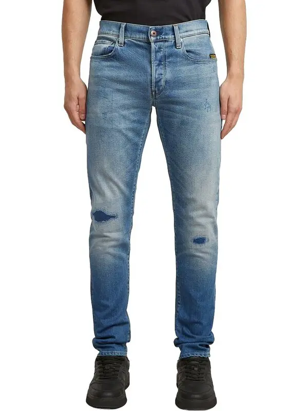 G-star Raw 3301 Slim Fit Jeans - Faded New Moon Restored