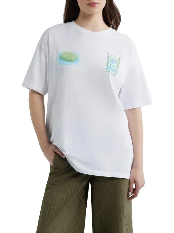 DAMSON MADDER Savon Graphic T-shirt - White