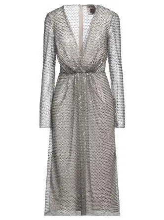 SEMICOUTURE Polyester Midi Dress - Grey