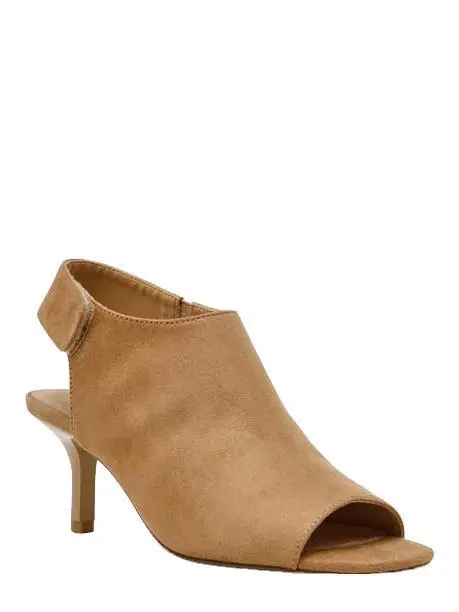 Anne Klein Ankle Strap Sandal - Sand Suede
