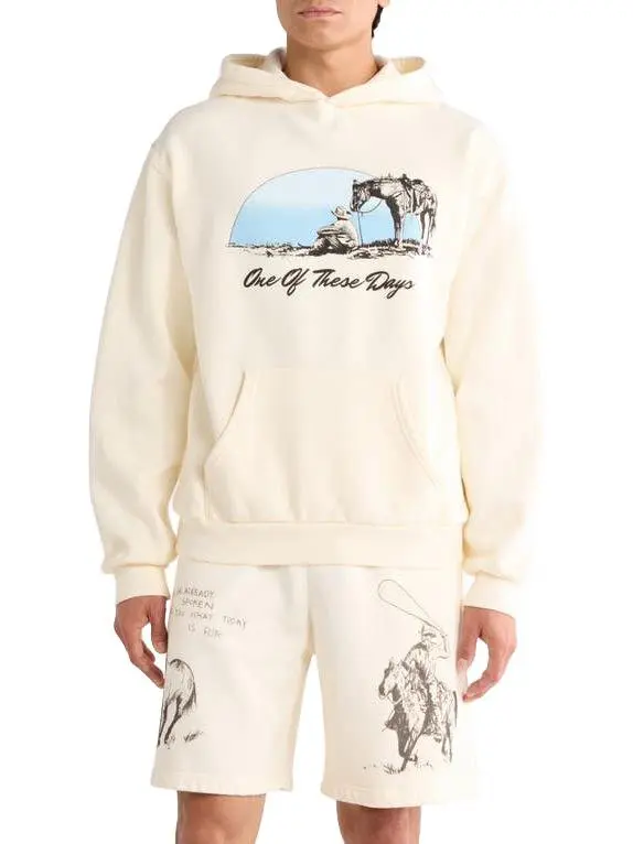 ONE OF THESE DAYS Graphic Hoodie - Bone