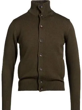 ZANONE Military Virgin Wool Cardigan - Green