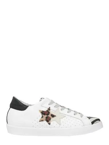 2STAR Leather Low-top Sneakers - White