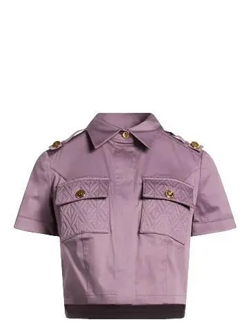 Elisabetta Franchi Safari Poplin Shirt - Purple