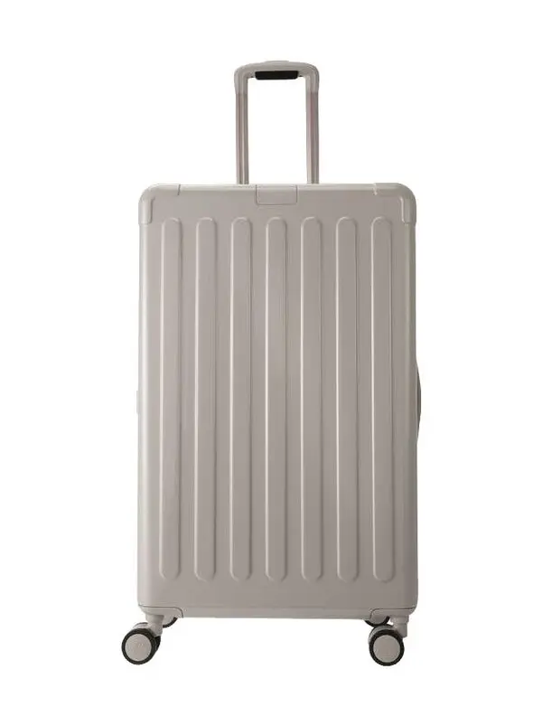HEDGREN Nostos Glossy Large Spinner Suitcase - Pebble