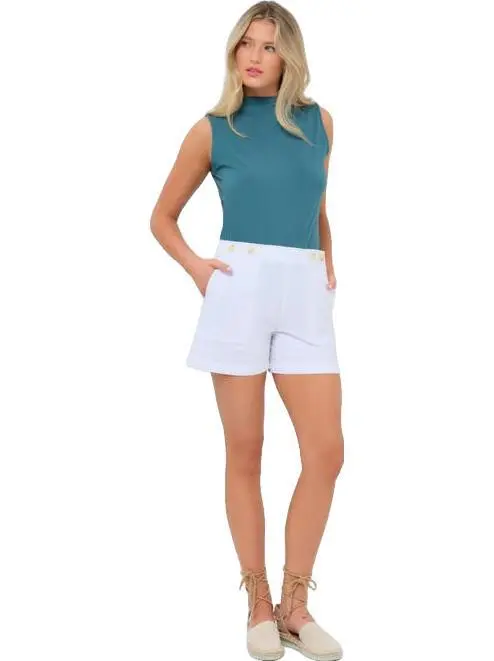 Anatomie Alma Performance Cotton Shorts - White