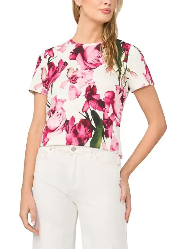 Ted Baker London Floral T-shirt - Ultra White