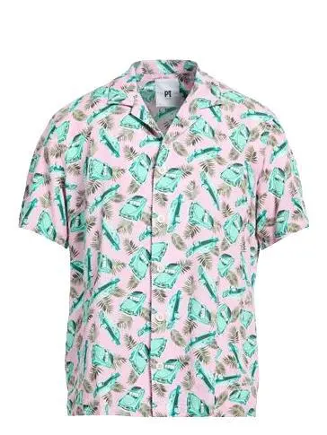 PT TORINO Shirt Size Viscose, Linen - Pink