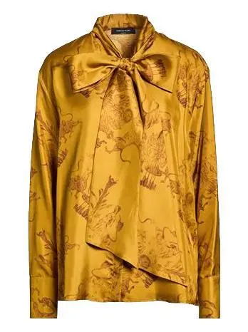 Fabiana Filippi Satin Bow Shirt - Yellow