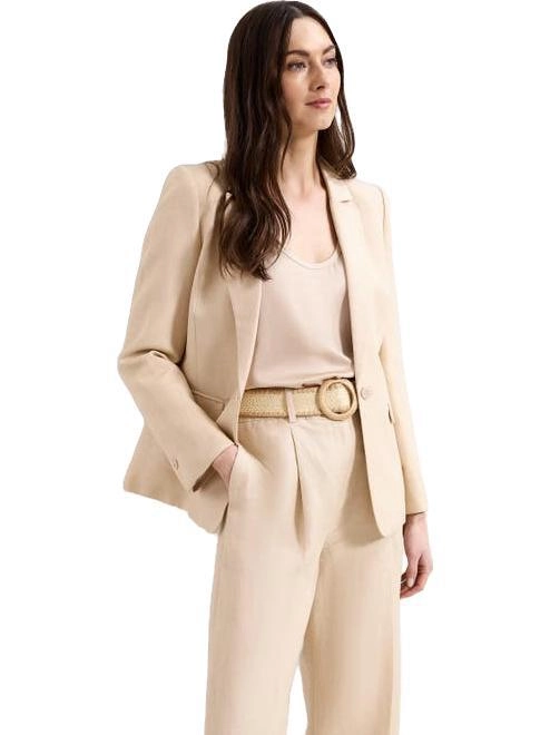 PHASE EIGHT Elena Linen Blend Single Breasted Blazer - Neutral