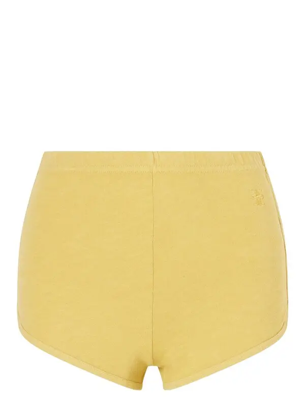 Eterne Cotton-jersey Shorts - Yellow