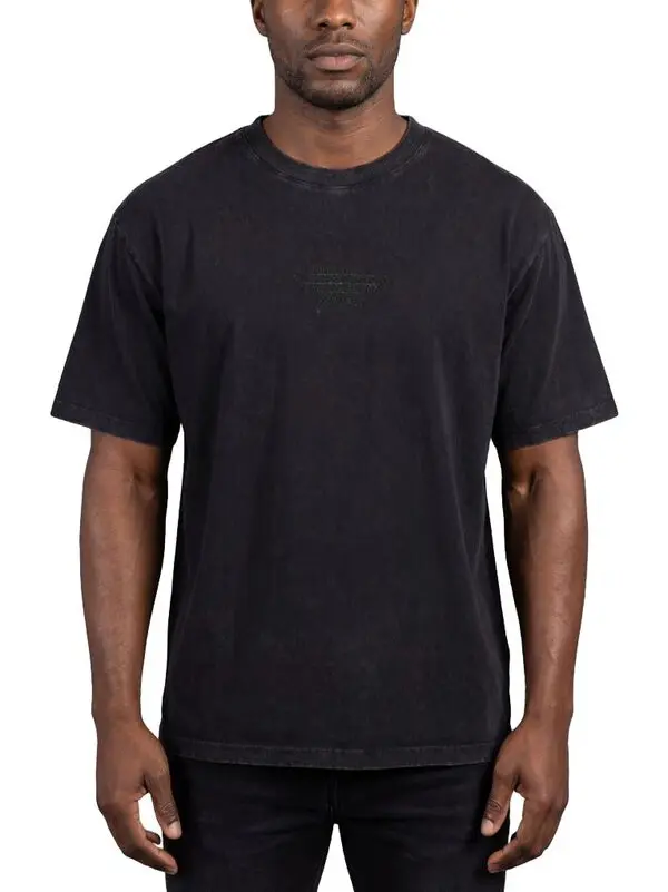 ROBERTO VINO 83 Oversize Washed Cotton Tee - Black