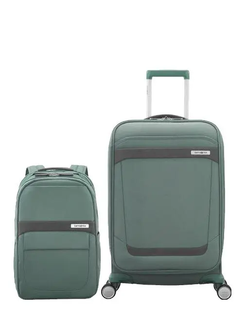 SAMSONITE Elevation Softside Backpack And Expandable Carry-on 2-piece Set - Cypress Green