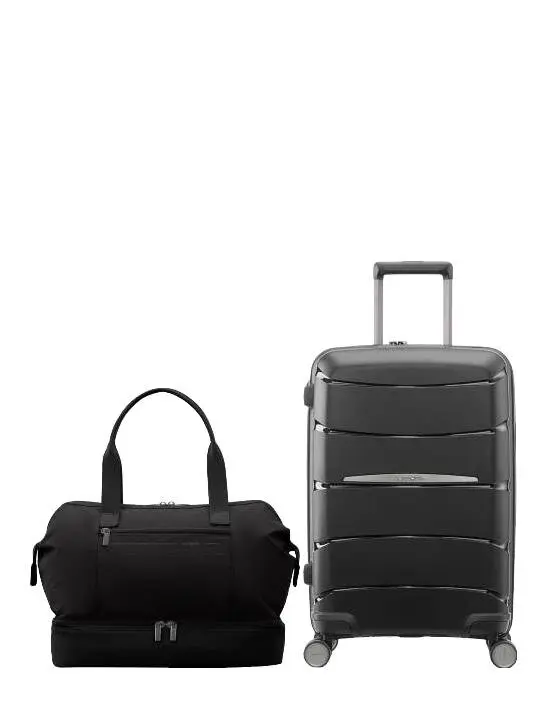 SAMSONITE Better Than Basics Weekender And Outline Pro Carry-on 2-piece Set By - Midnight Black