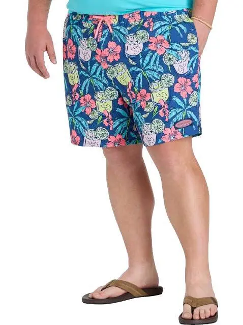 Vineyard Vines Big & Tall Printed Swim Trunks - Moonshine