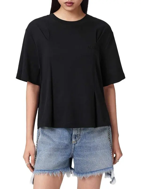 ALLSAINTS Sofia Lisa Boxy Graphic T-shirt - Black