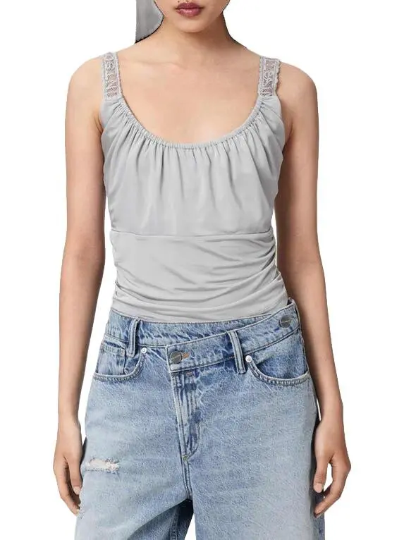 ALLSAINTS Celena Crop Tank - Quarry Blue
