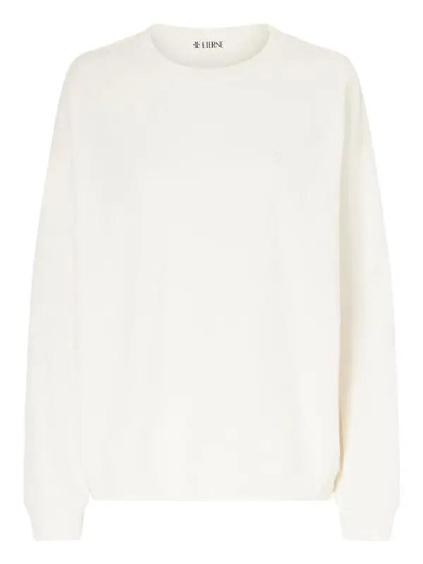 Eterne Cotton-jersey Sweater - Neutrals